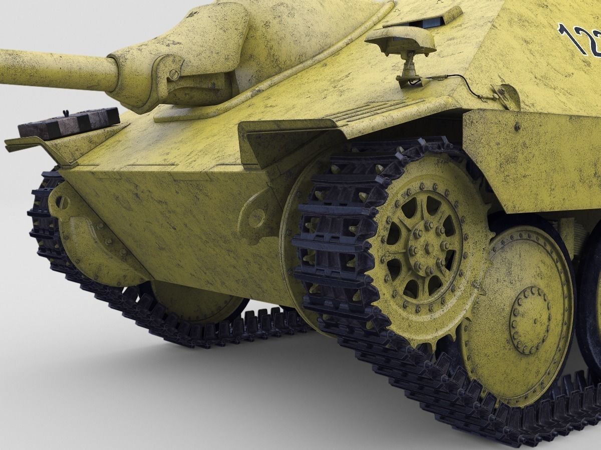 Hetzer german tank 3D model | CGTrader