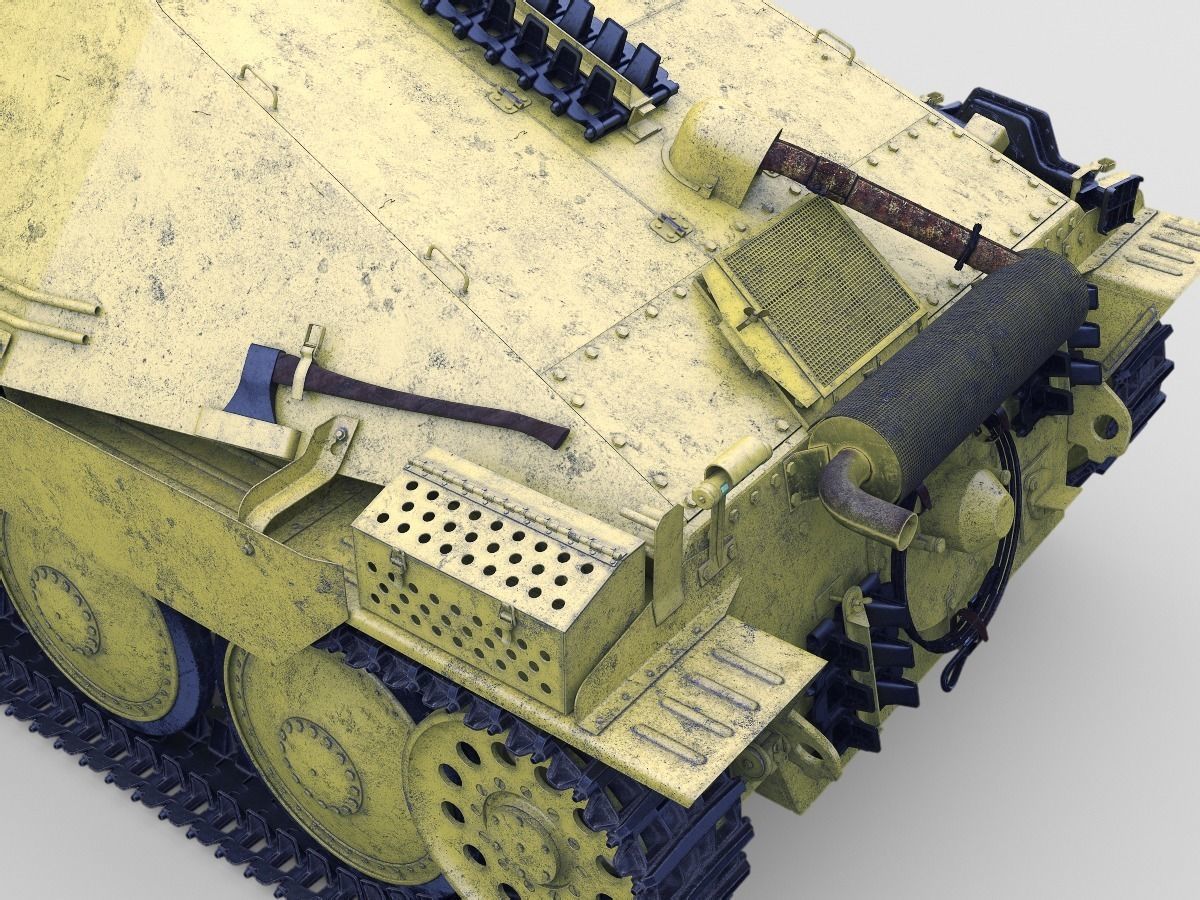Hetzer german tank 3D model | CGTrader