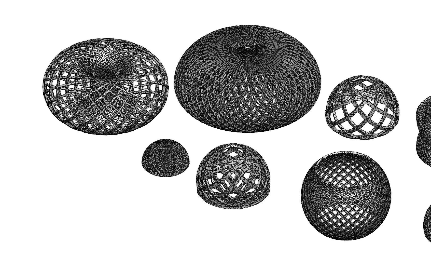 abstract spherical patterns free 3D model 3D printable | CGTrader