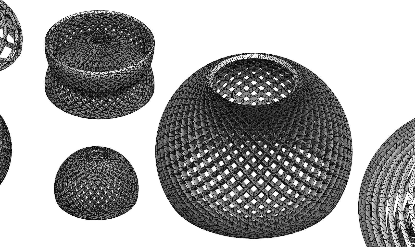 abstract spherical patterns free 3D model 3D printable | CGTrader