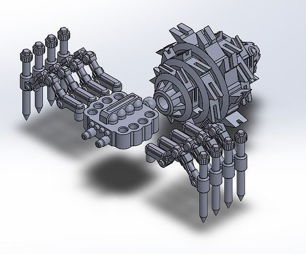 mechanical tarantula spider 3D model 3D printable | CGTrader