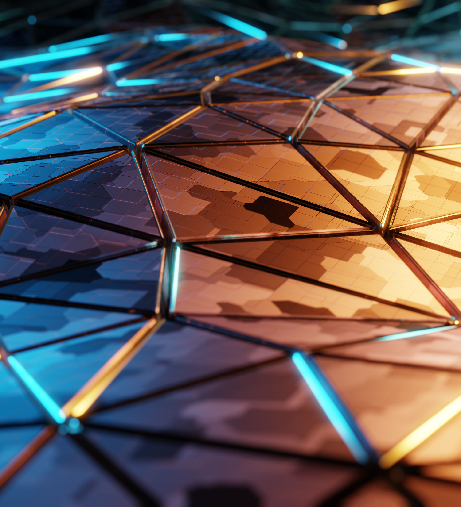 Abstract triangle Wave VJLoop 3D model animated | CGTrader