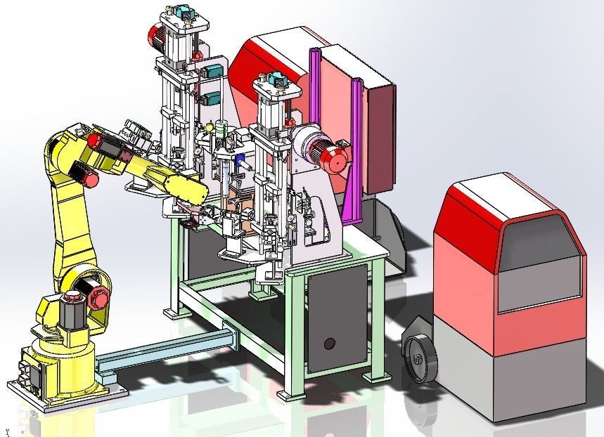 Robot automatic welding machine 3D model | CGTrader