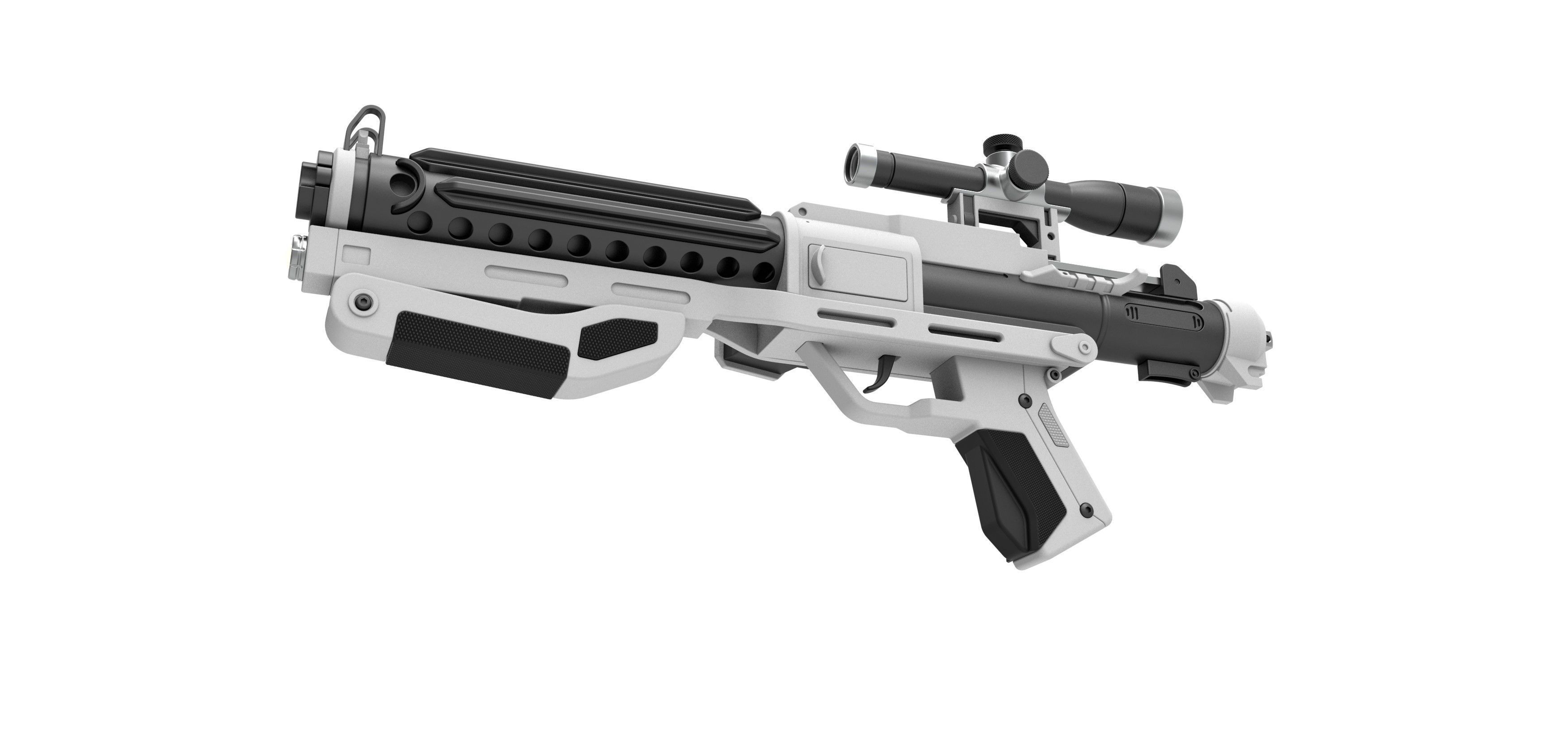 Blaster rifle F-11D from Star Wars The Force Awakens 2015 3D model ...