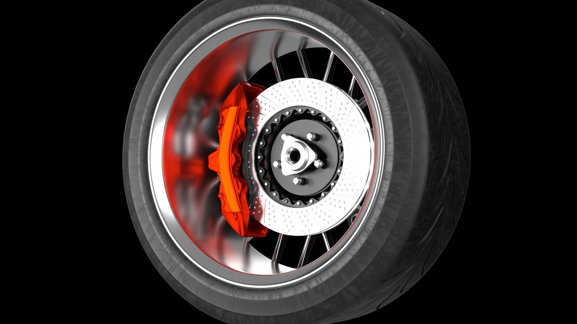 3D model 3 Car Wheel Collection VR / AR / low-poly | CGTrader