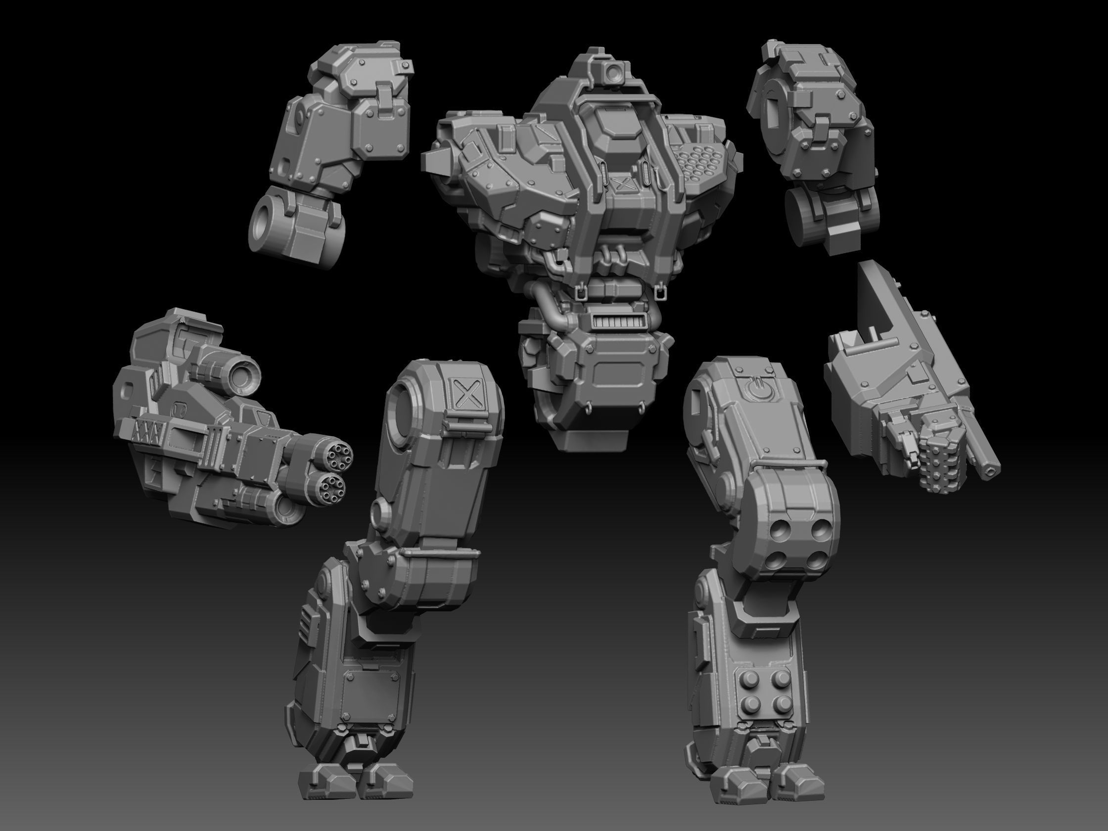 Mecha 3D model 3D printable | CGTrader