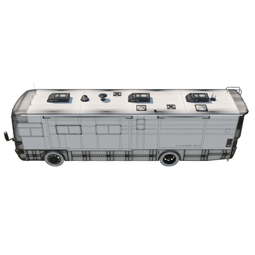 Recreational Vehicle Red 3D model | CGTrader