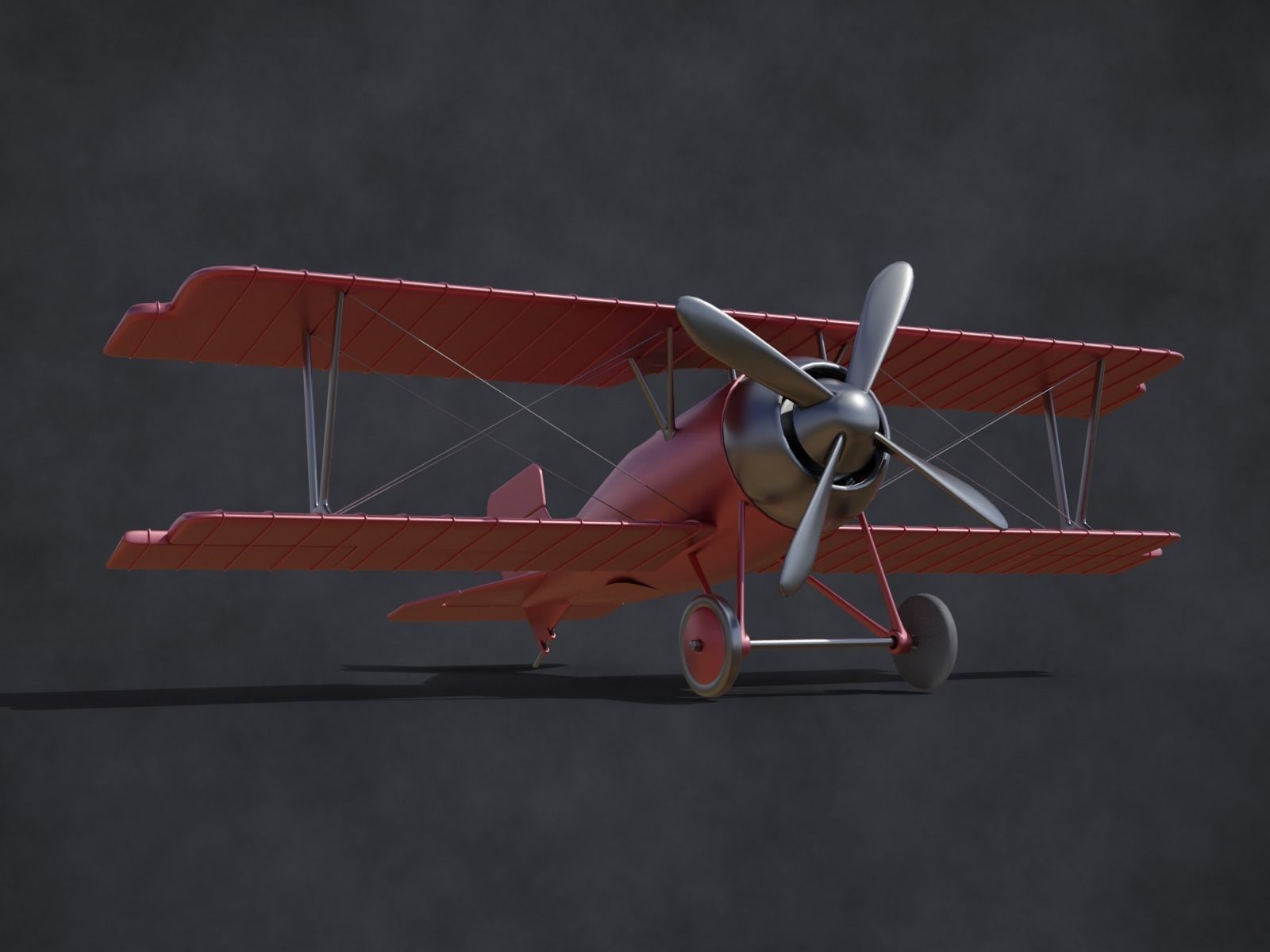3D model ww biplane VR / AR / low-poly | CGTrader