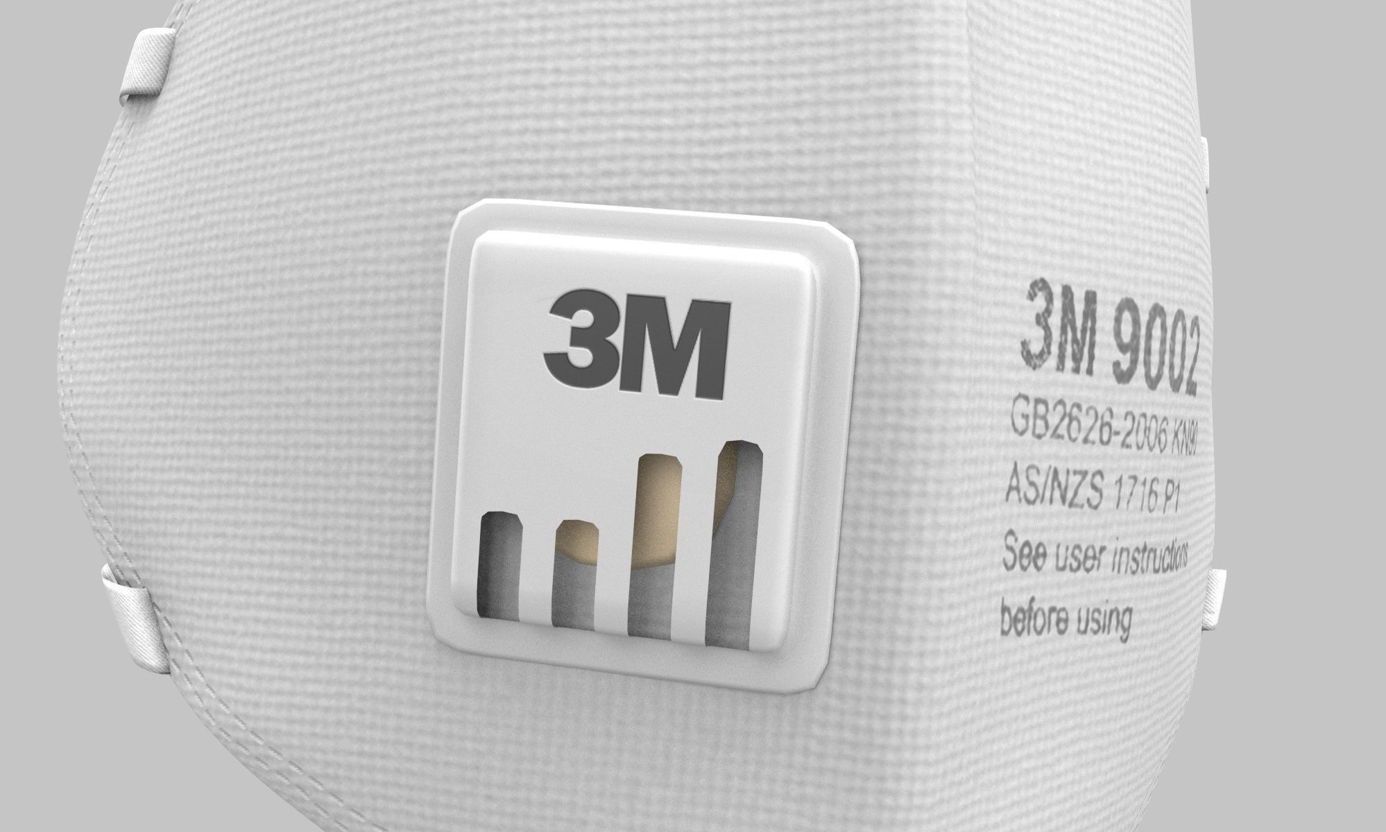 3M Protective Mask 3D model | CGTrader