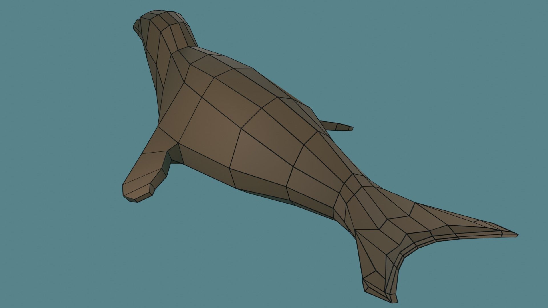 Low Poly Seal free VR / AR / low-poly 3D model animated rigged | CGTrader