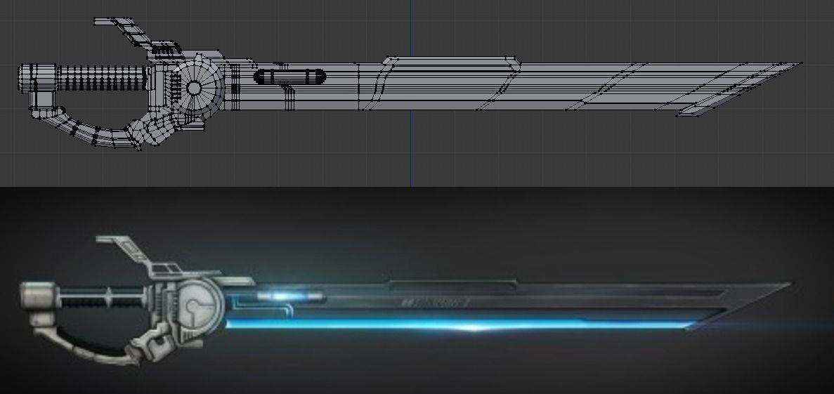 3D model SciFi Futuristic Blade VR / AR / low-poly | CGTrader