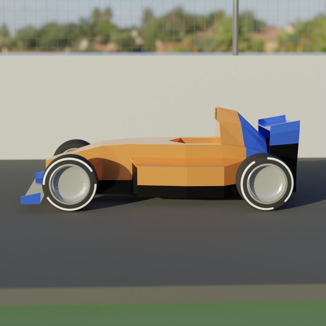 3D model Low Poly Formula 1 Car VR / AR / low-poly | CGTrader