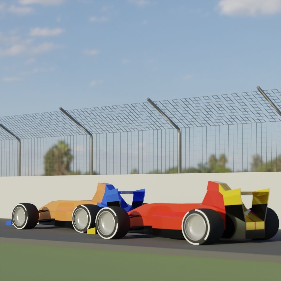 3D model Low Poly Formula 1 Car VR / AR / low-poly | CGTrader
