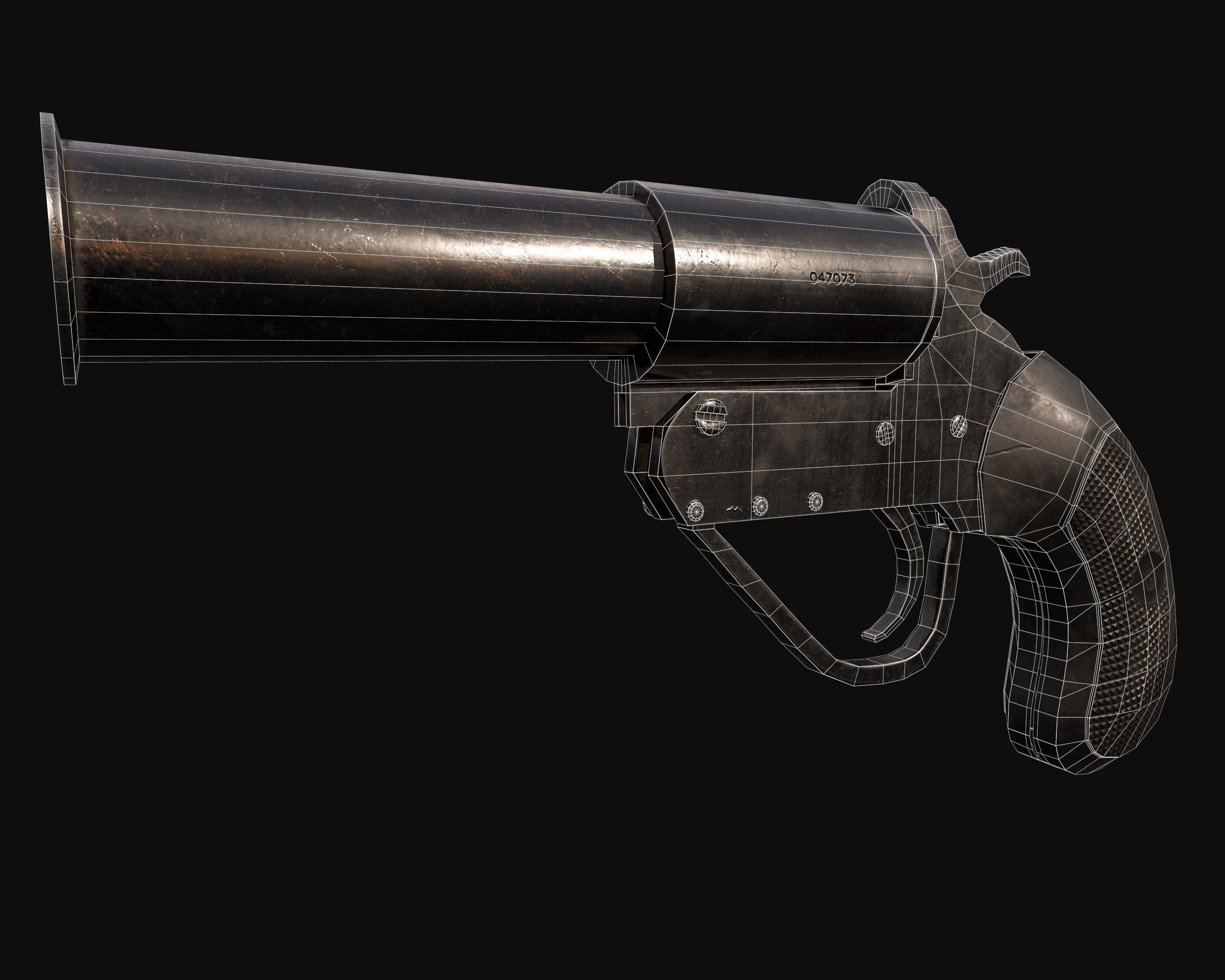 British Flare Gun free VR / AR / low-poly 3D model | CGTrader