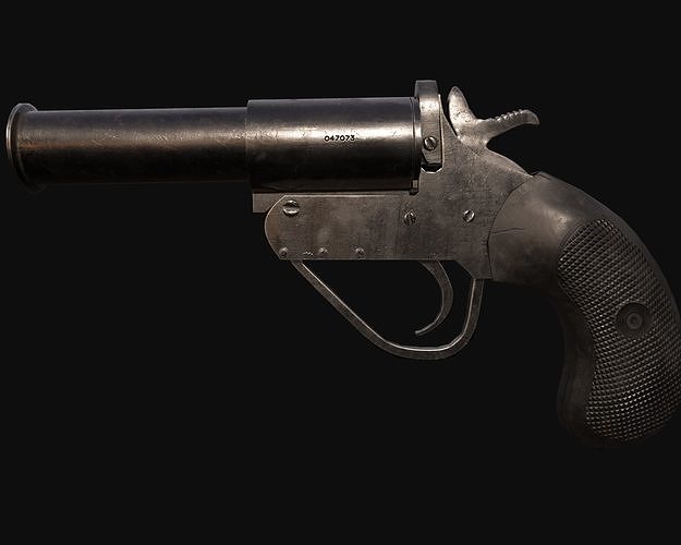 British Flare Gun free VR / AR / low-poly 3D model | CGTrader