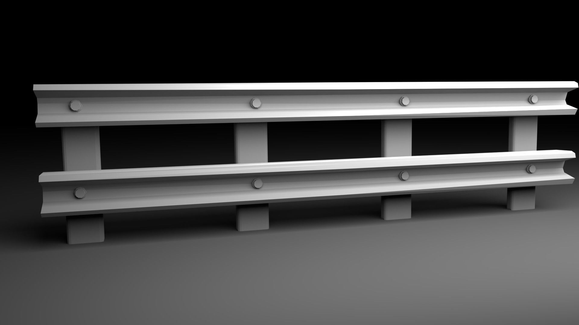Guardrail free VR / AR / low-poly 3D model | CGTrader