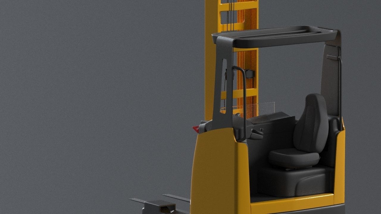 reach truck 3D model animated | CGTrader