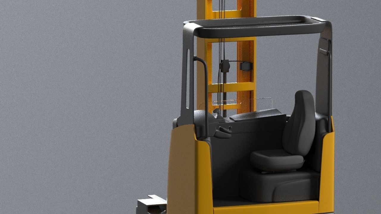reach truck 3D model animated | CGTrader