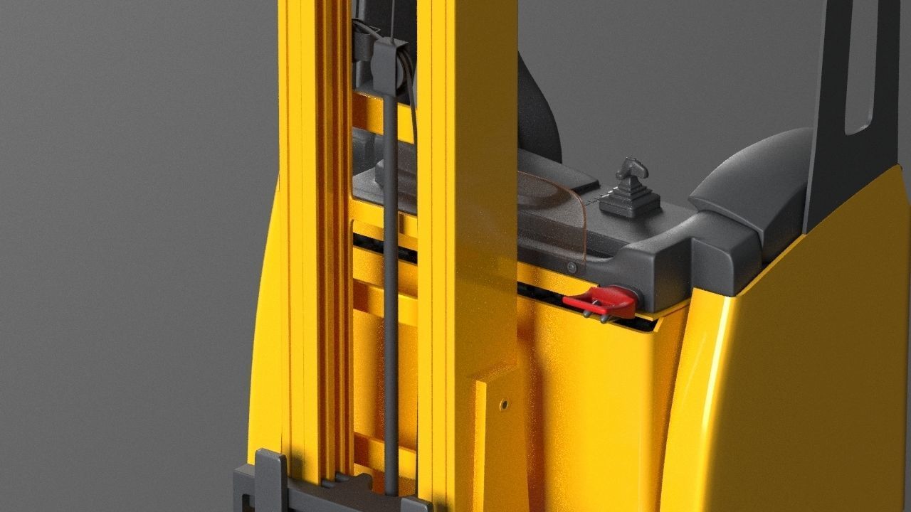 reach truck 3D model animated | CGTrader