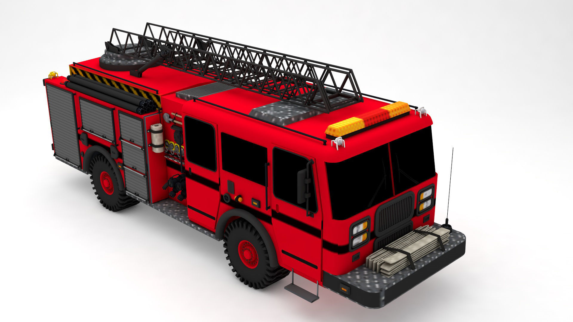 fire truck 3D model | CGTrader
