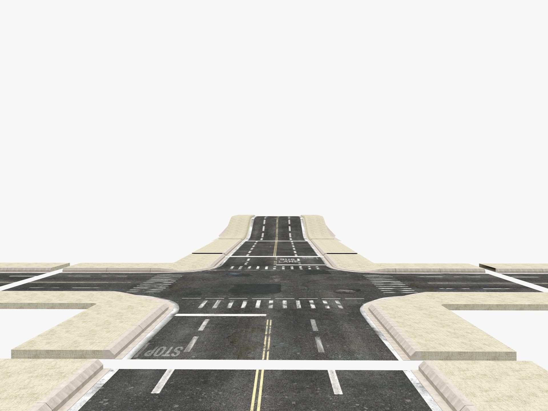 Road Pack 3D model | CGTrader