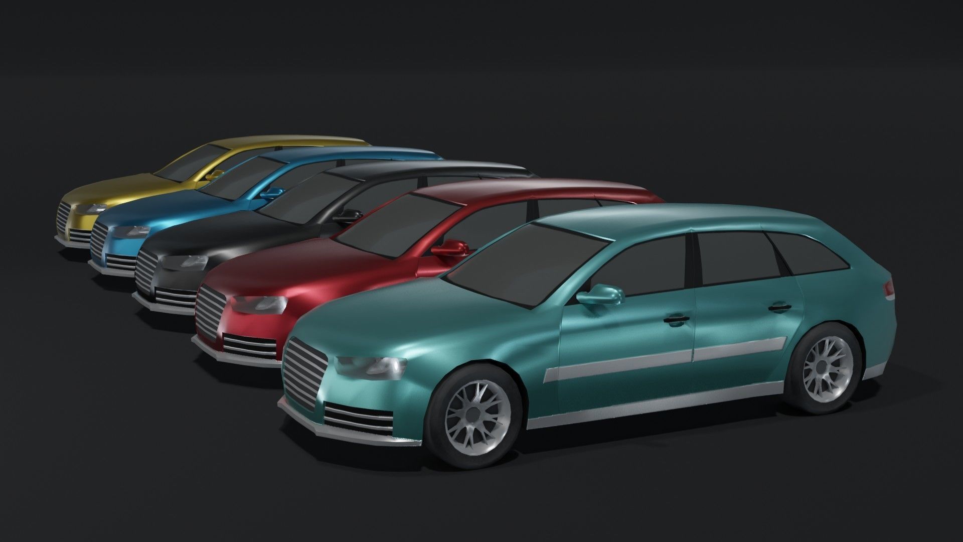 3D model Station Wagon Car Generic VR / AR / low-poly | CGTrader