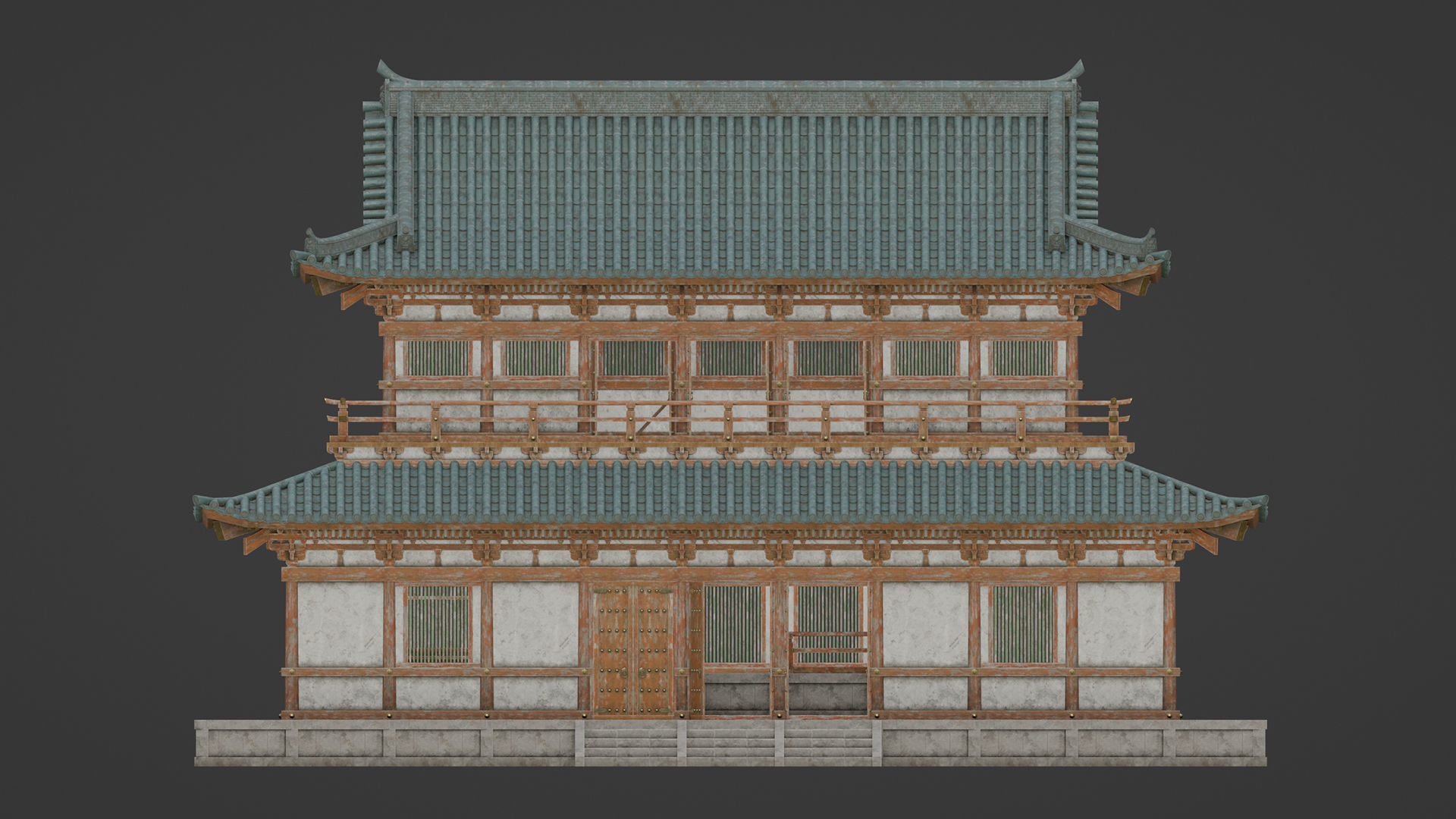 3D model Japanese Modular Temple VR / AR / low-poly | CGTrader