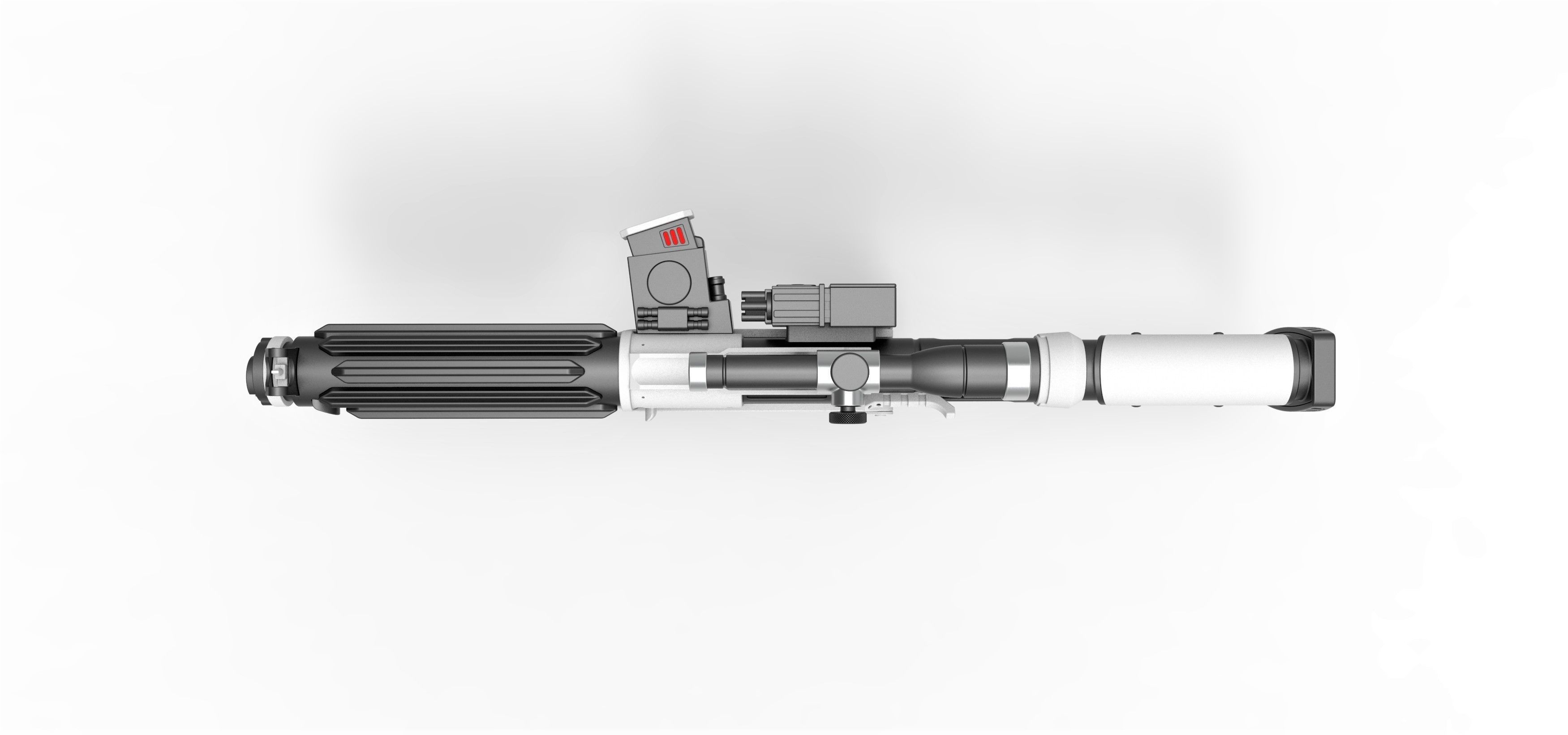 Blaster rifle F-11D with stock from Star Wars The Force Awakens 3D ...