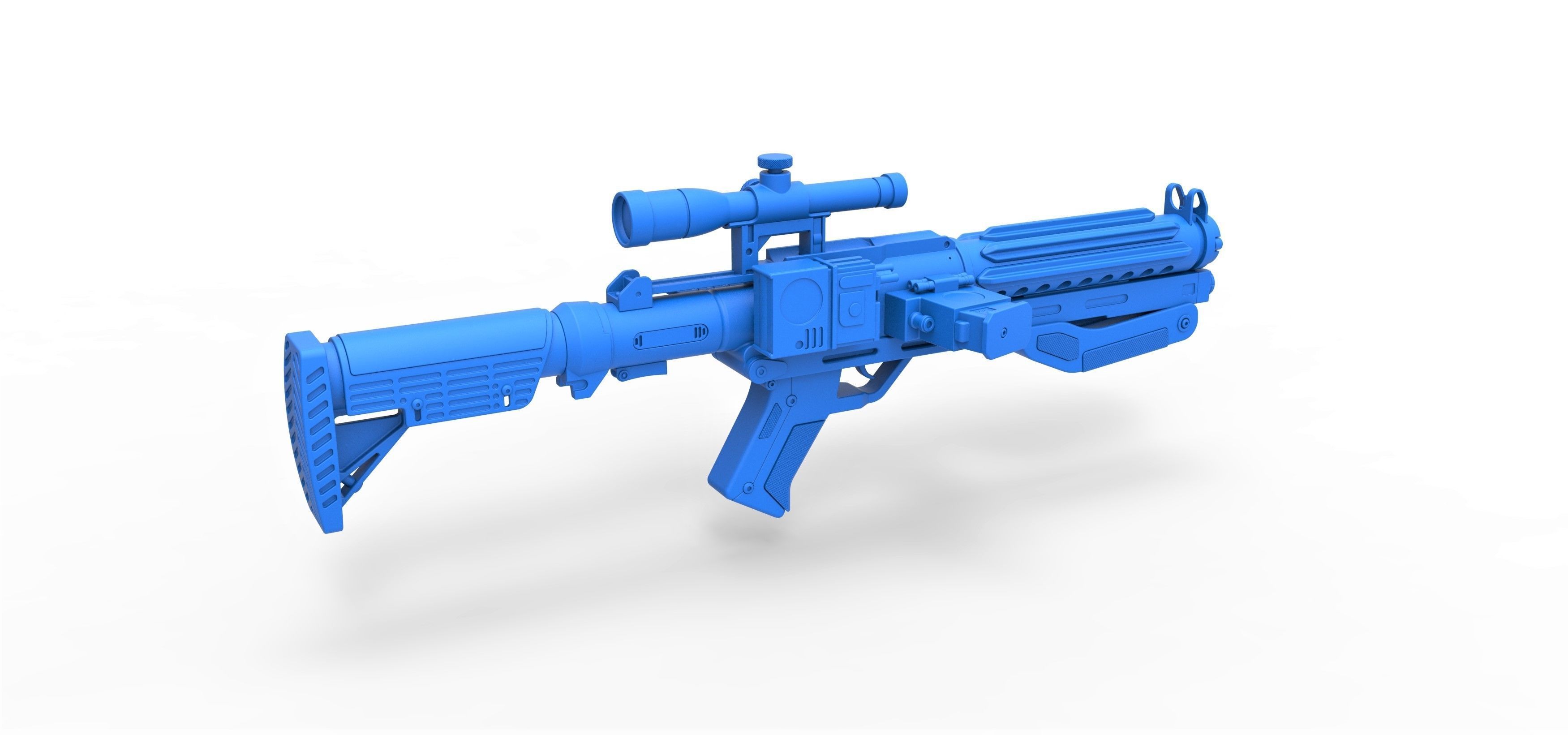 Blaster rifle F-11D with stock from Star Wars The Force Awakens 3D ...