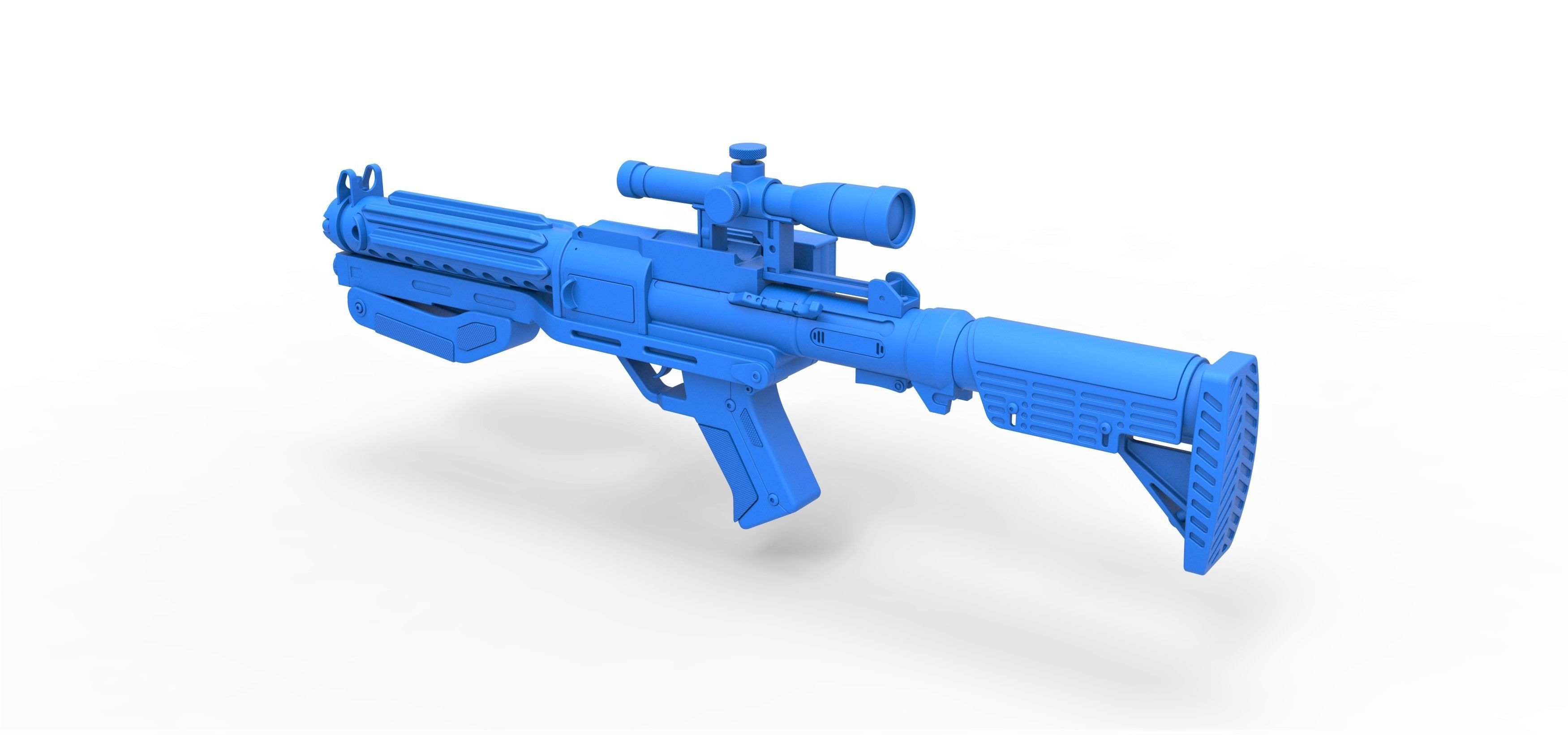 Blaster rifle F-11D with stock from Star Wars The Force Awakens 3D ...