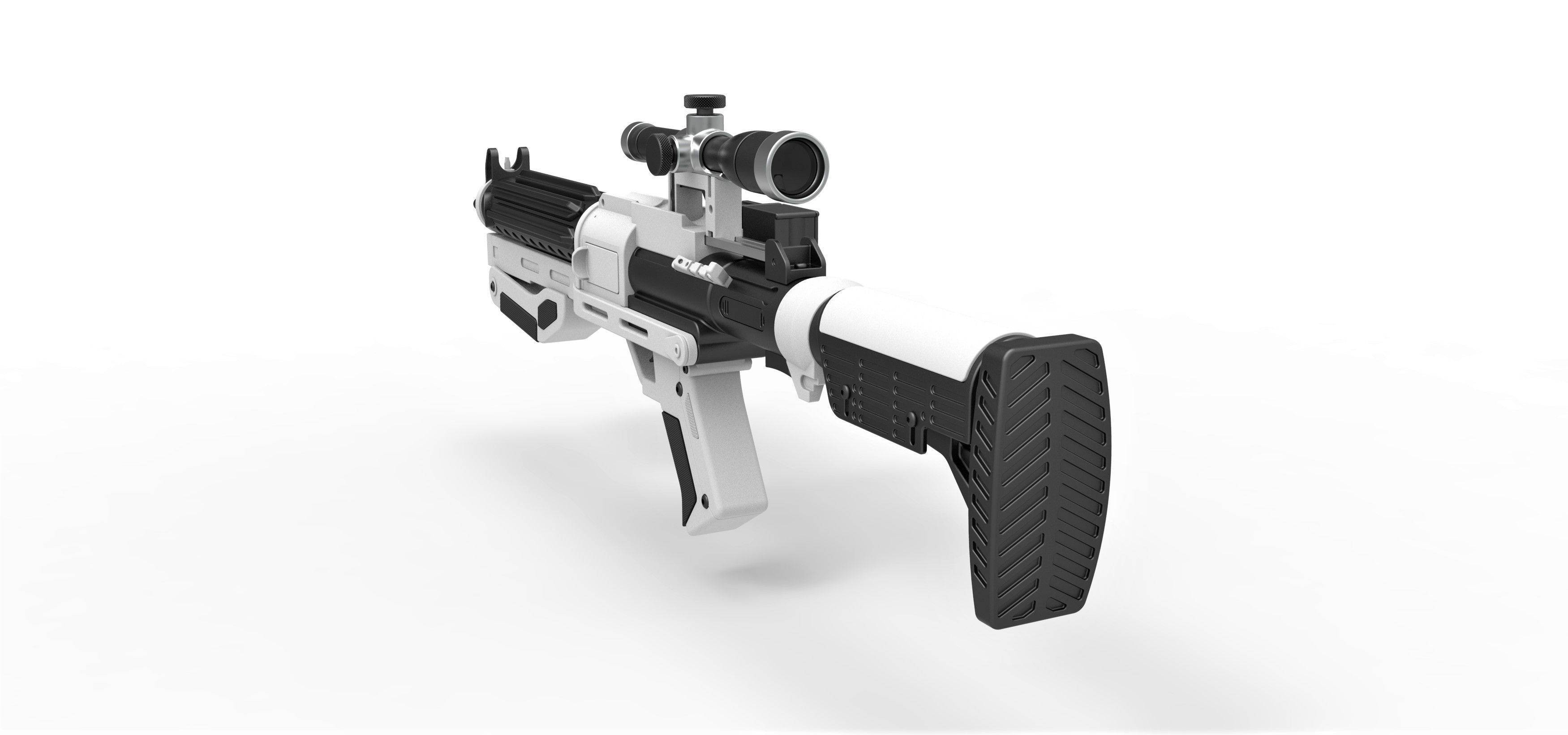 Blaster rifle F-11D with stock from Star Wars The Force Awakens 3D ...