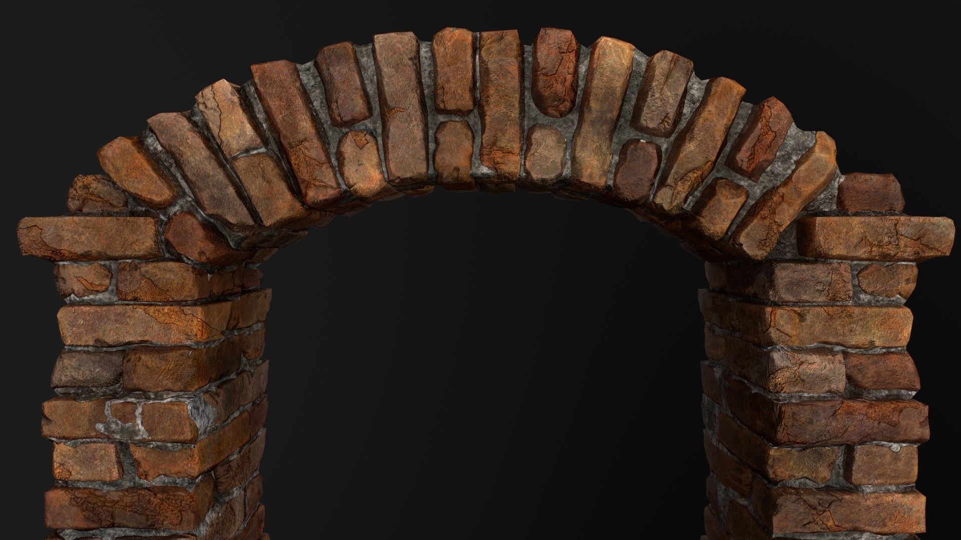 3D model Old Brick Arch VR / AR / low-poly | CGTrader