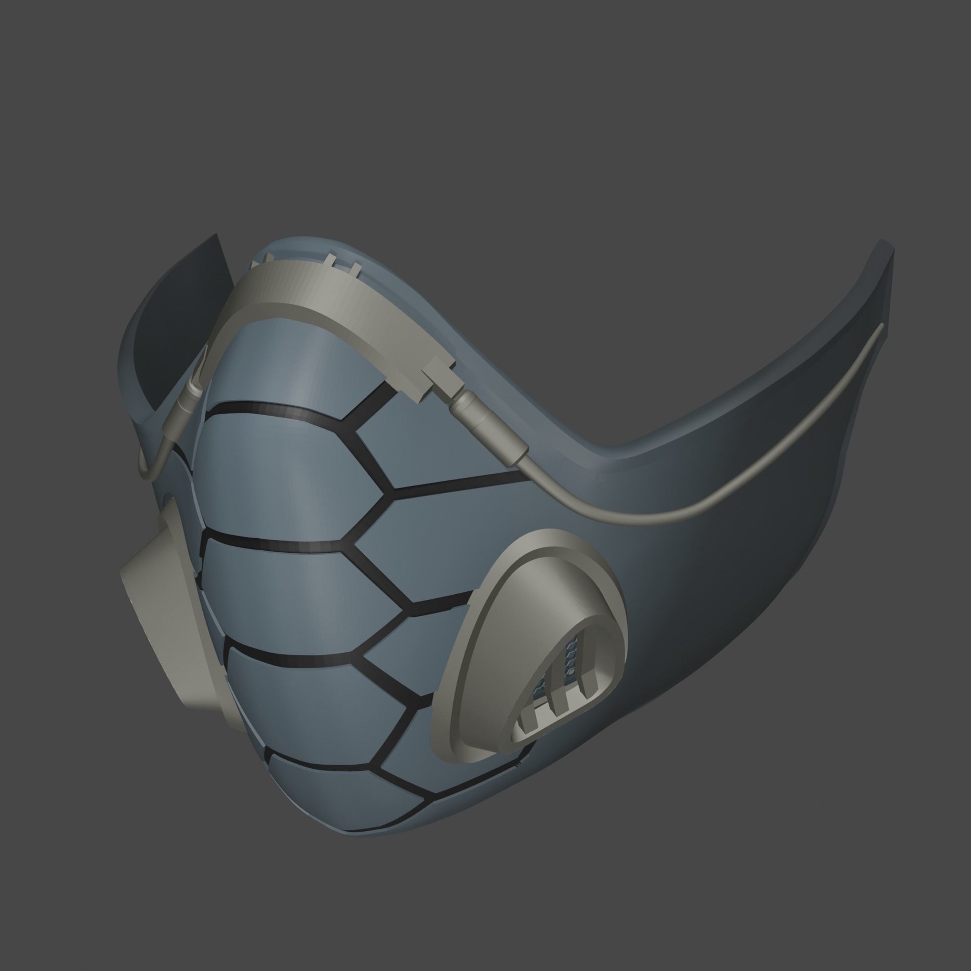 VIPER GAS MASK RESPIRATOR FROM VALORANT FOR 3D PRINTING 3D model 3D ...
