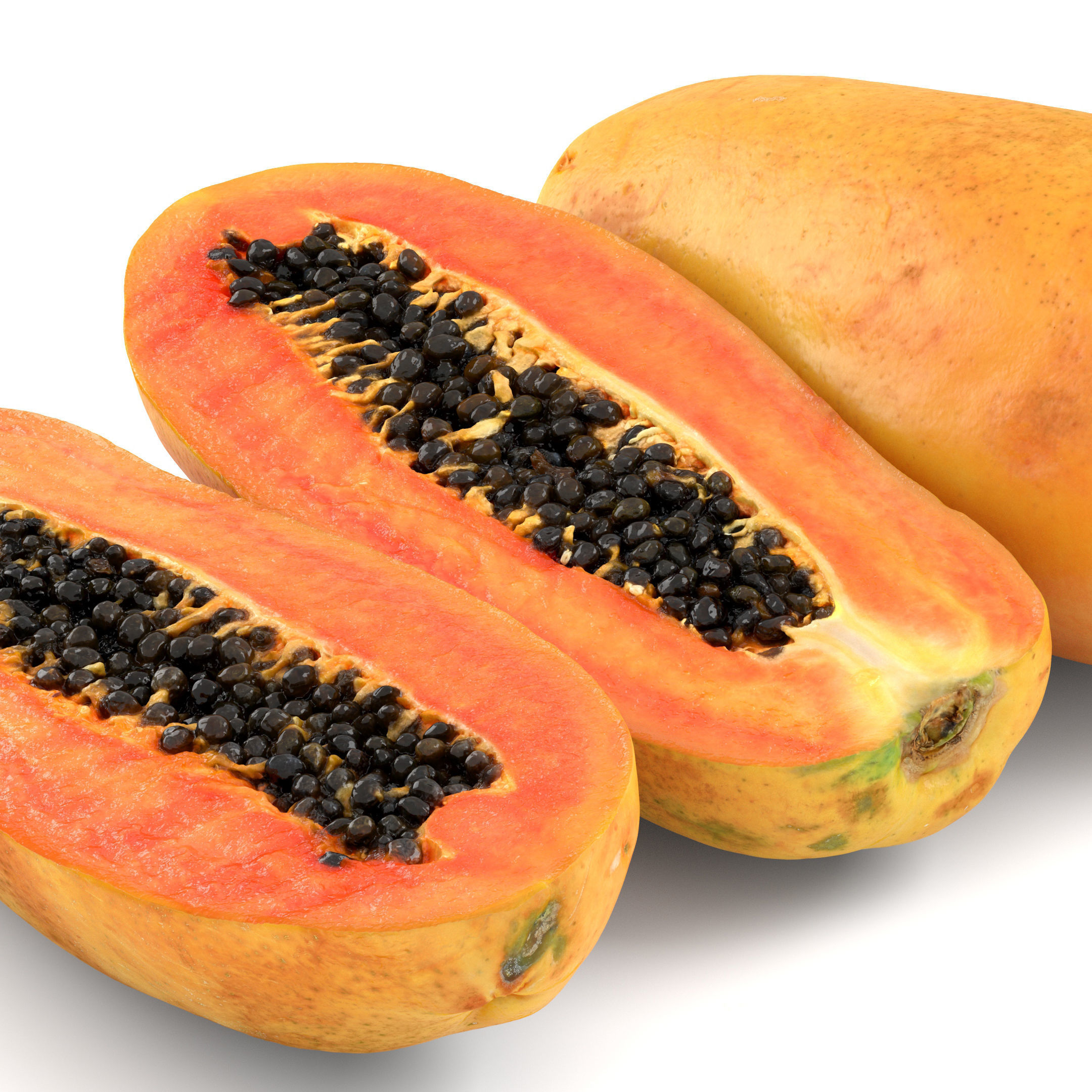 Papaya 01 3D model | CGTrader