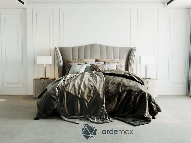 Bed by DV Home Collection 3D model | CGTrader