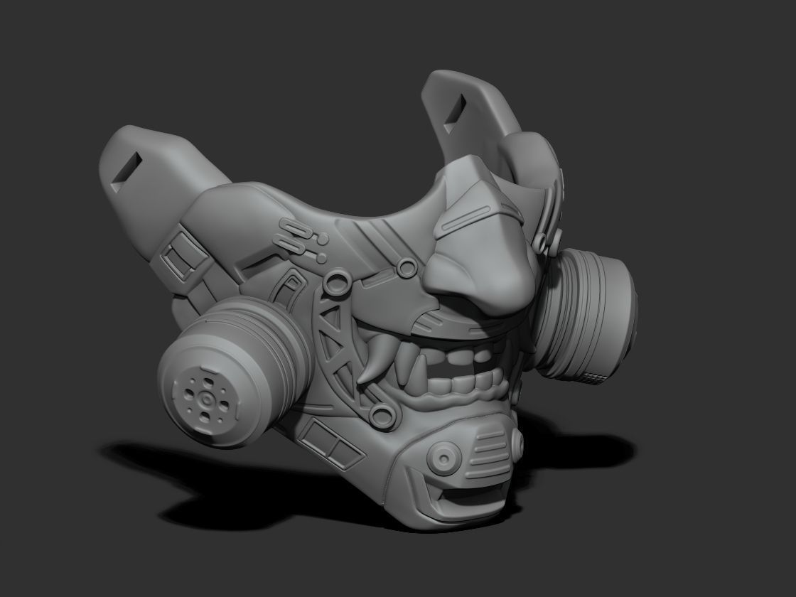 Scifi ONI Mask for 3d print 3D model 3D printable | CGTrader