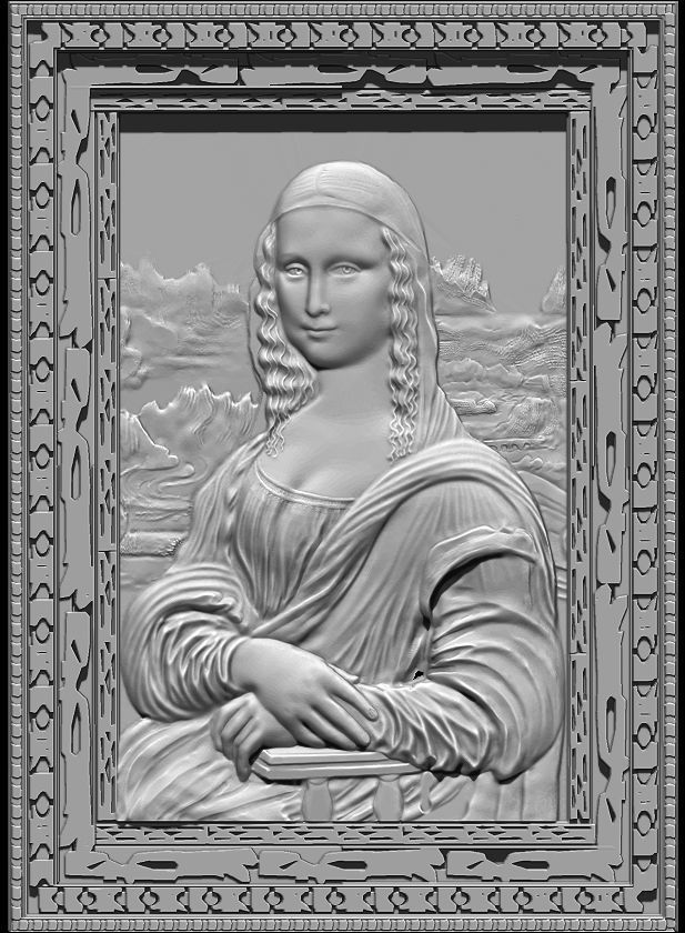 monalisa gioconda model monalisa gioconda leonardo da vinci 3D model ...