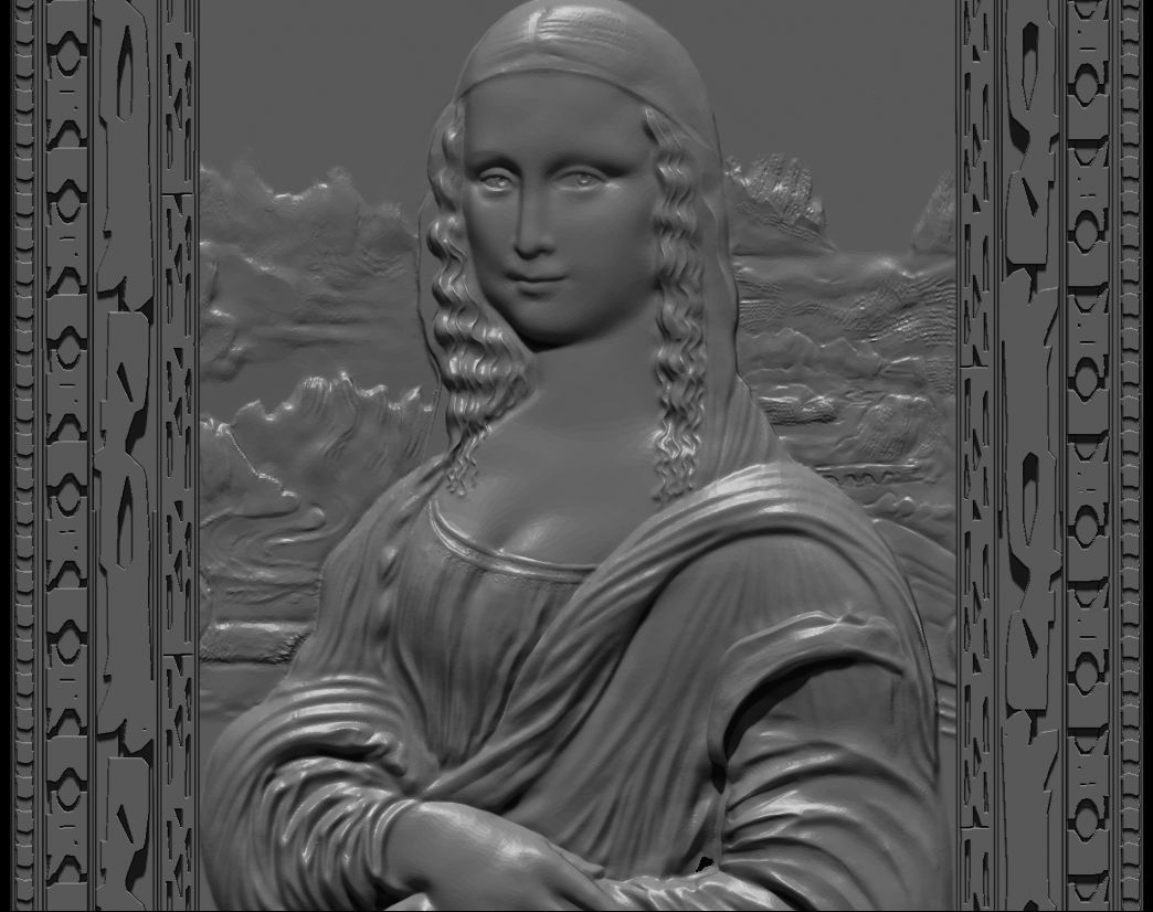 monalisa gioconda model monalisa gioconda leonardo da vinci 3D model ...