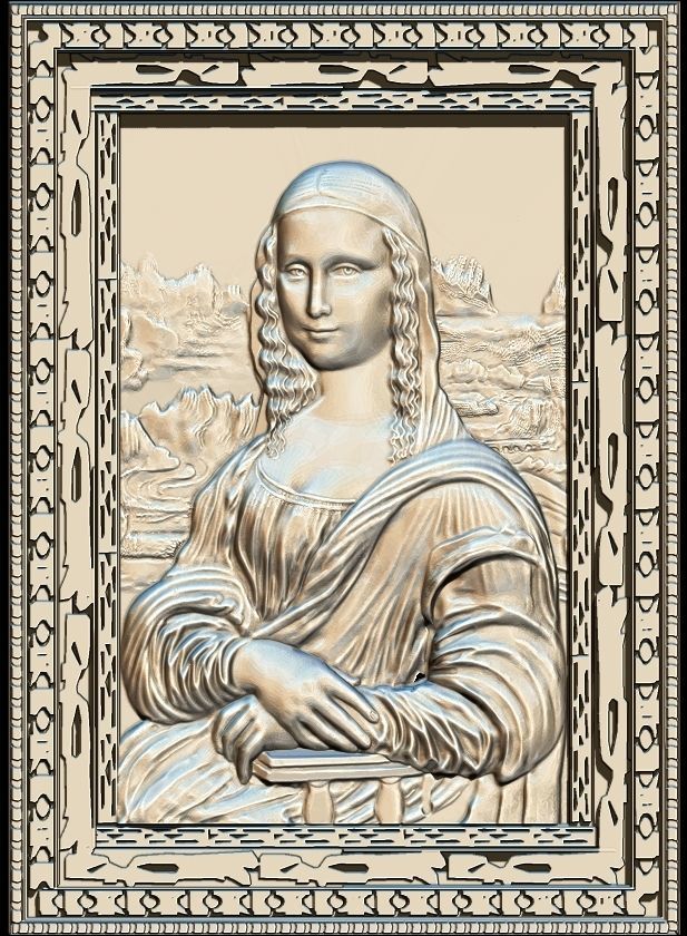 monalisa gioconda model monalisa gioconda leonardo da vinci 3D model ...