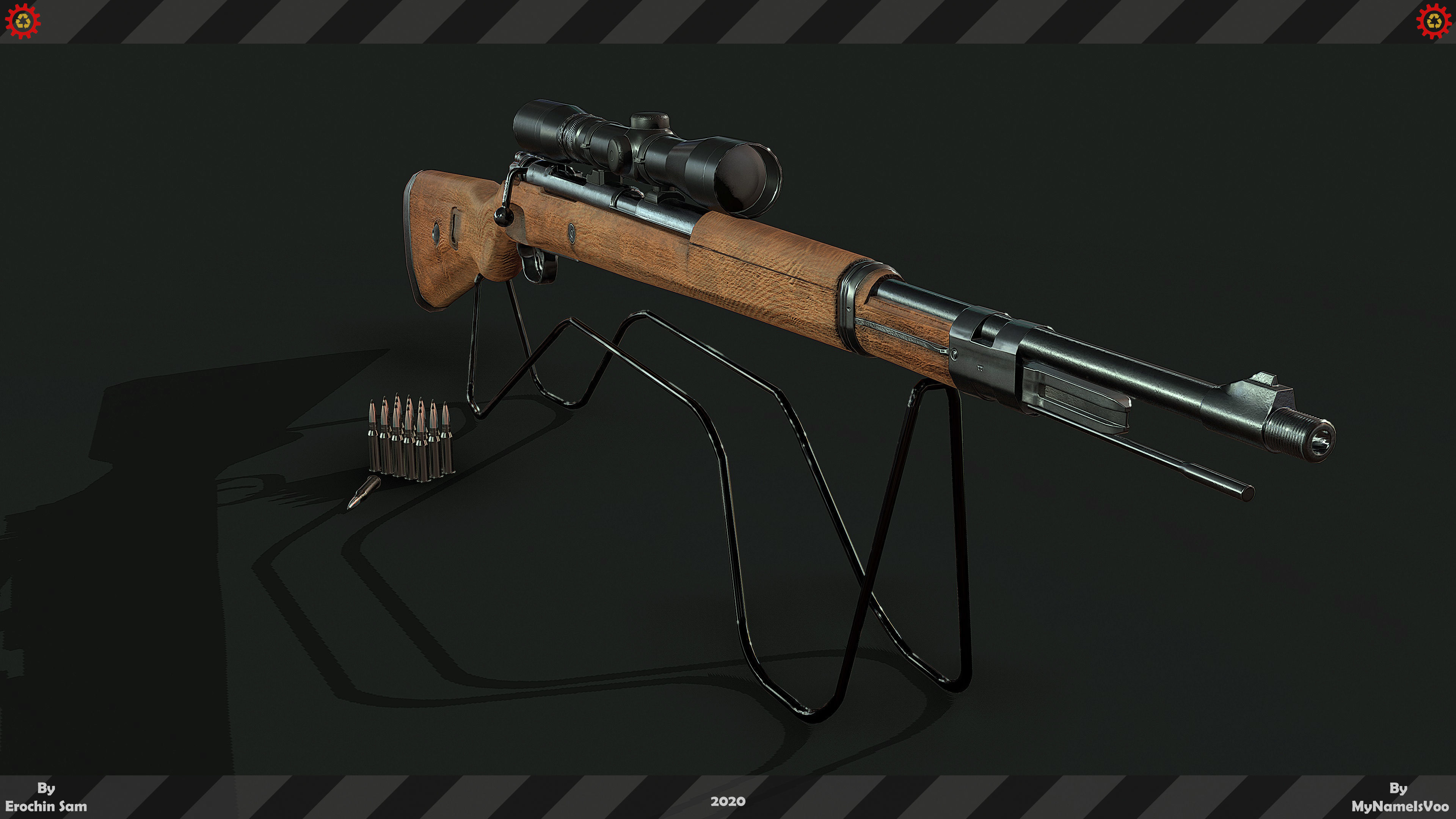 3D model FPS Mauser98k 3D Model VR / AR / low-poly | CGTrader