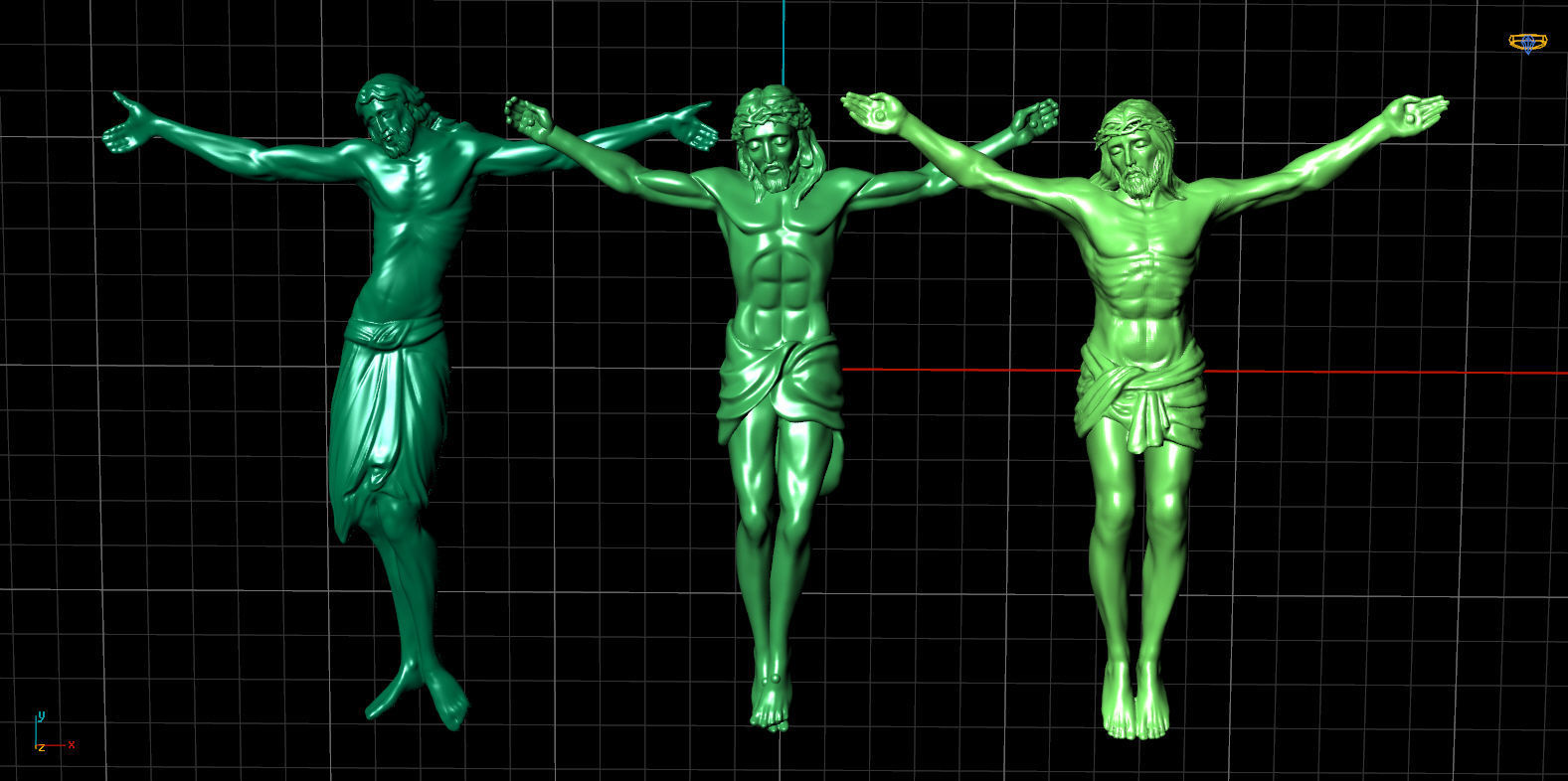 Jesus Christ 3 models 3D model 3D printable | CGTrader