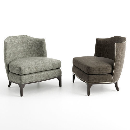 Box Living - Bouche Lounge Chair 3D model | CGTrader