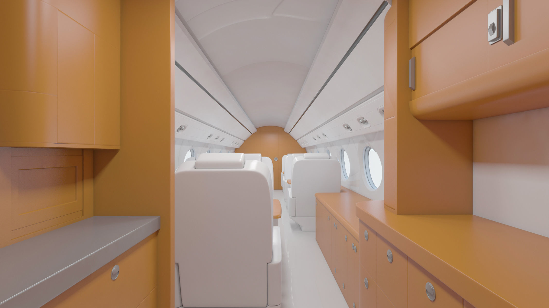 Gulfstream G550 with Interior and Cockpit 3D model | CGTrader