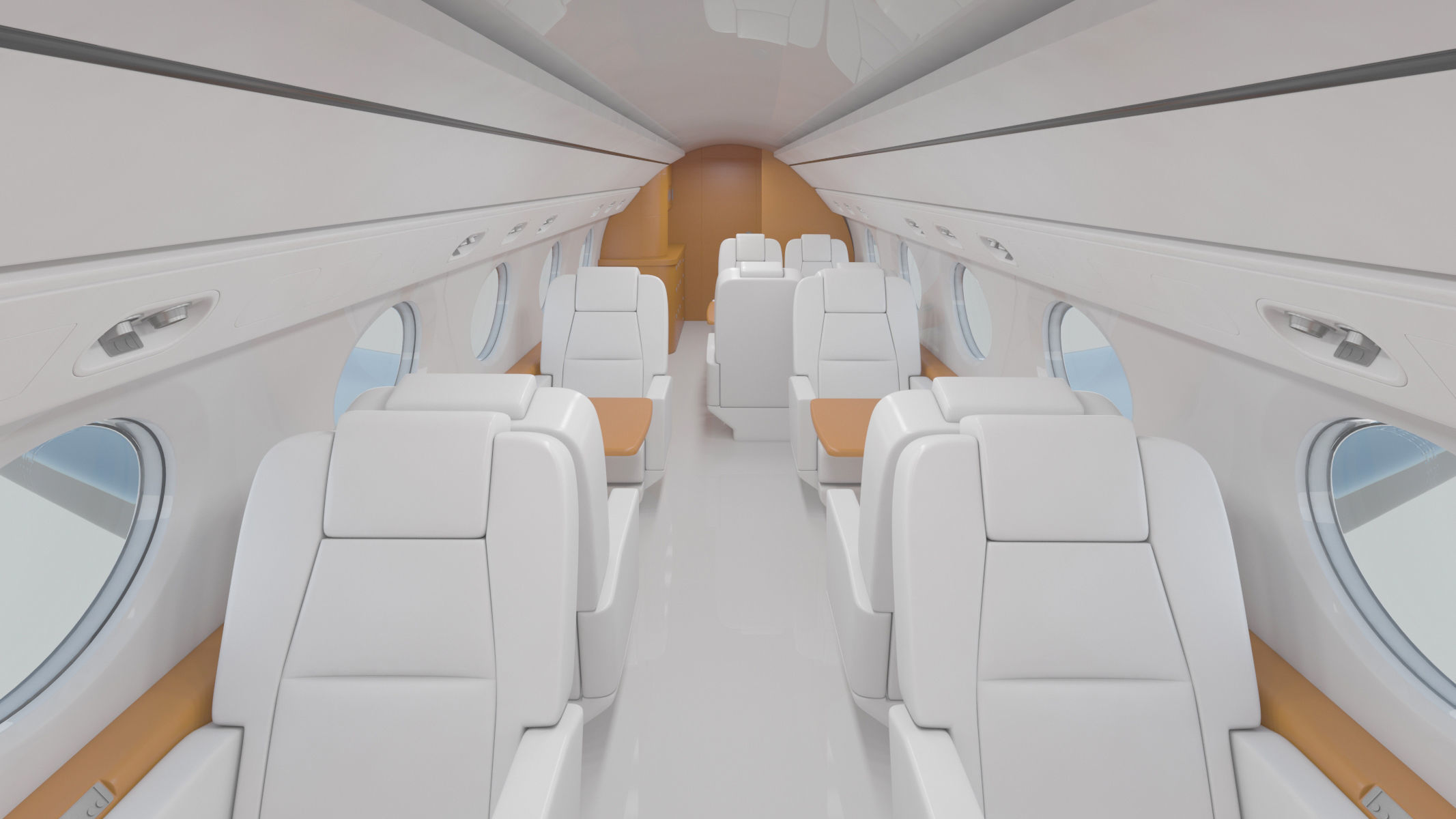 Gulfstream G550 with Interior and Cockpit 3D model | CGTrader