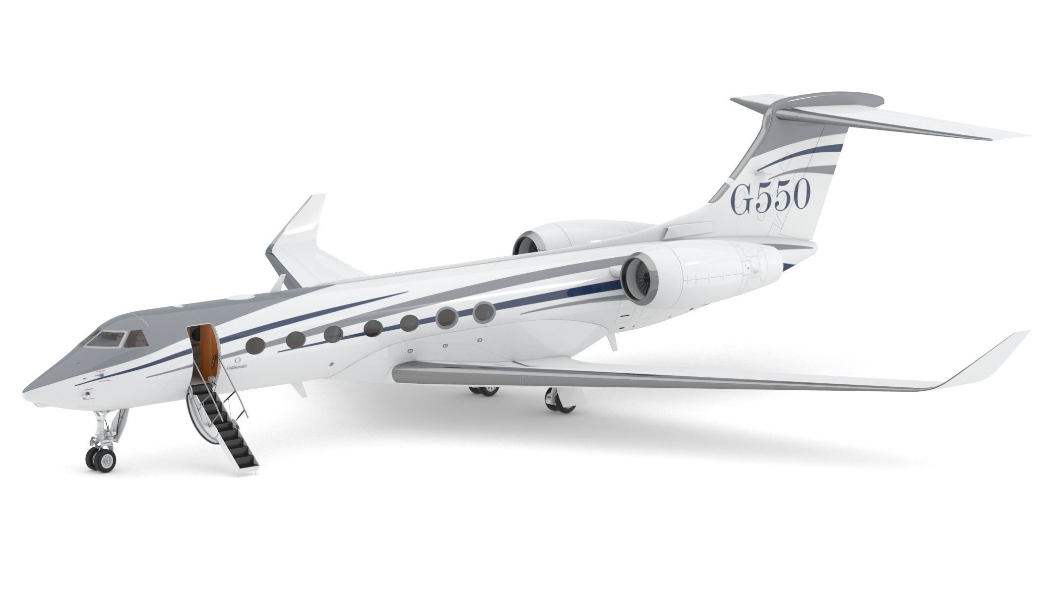 Gulfstream G550 with Interior and Cockpit 3D model | CGTrader