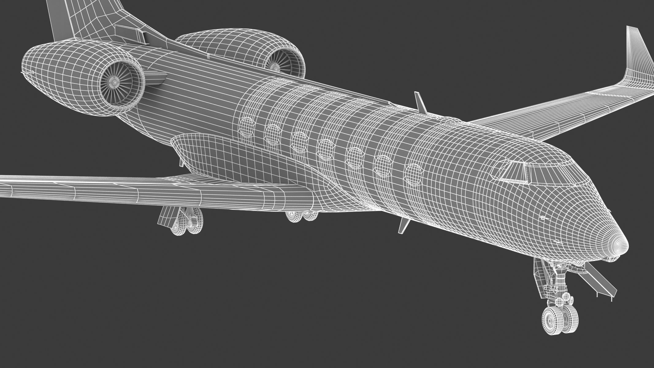 Gulfstream G550 with Interior and Cockpit 3D model | CGTrader