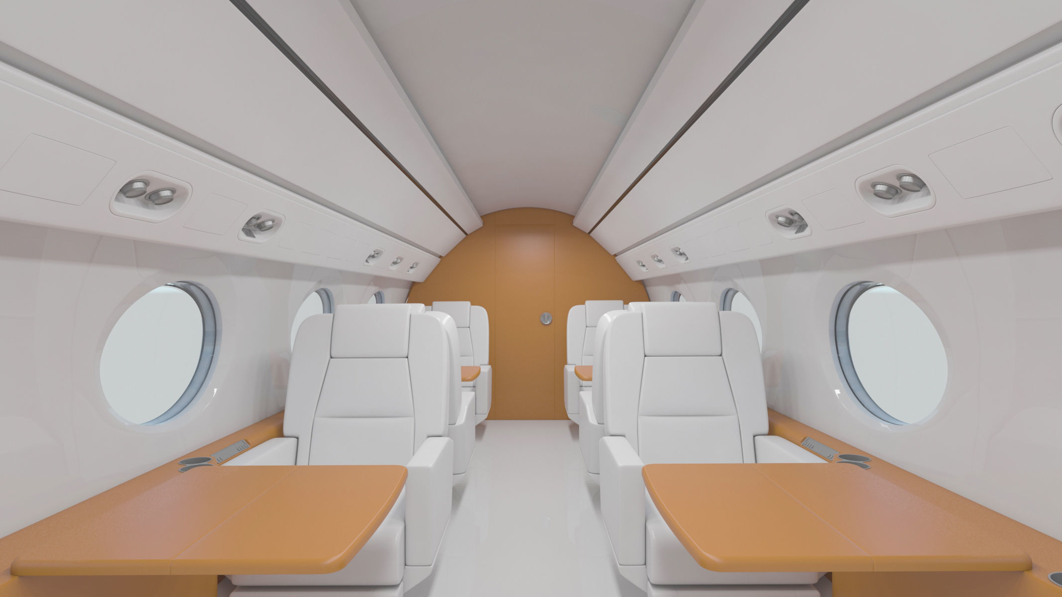 Gulfstream G550 with Interior and Cockpit 3D model | CGTrader