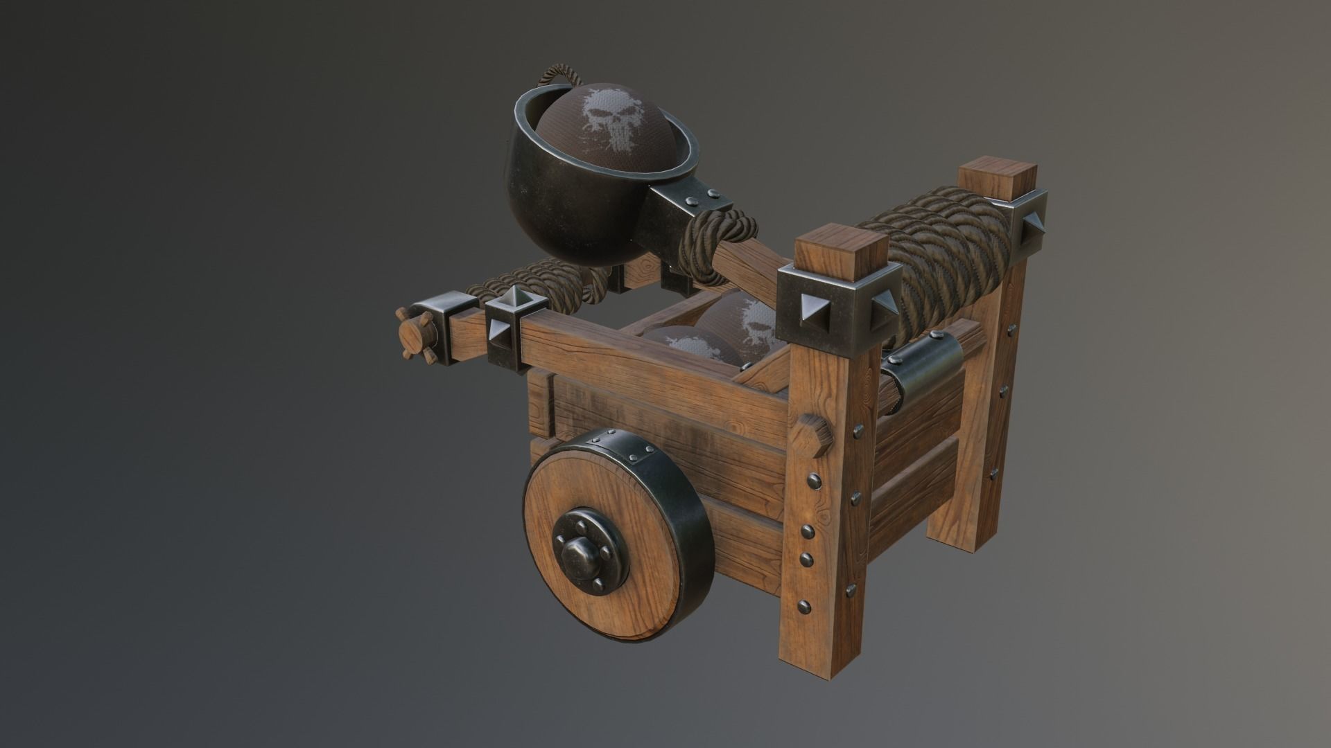 Mini catapult free 3D model | CGTrader
