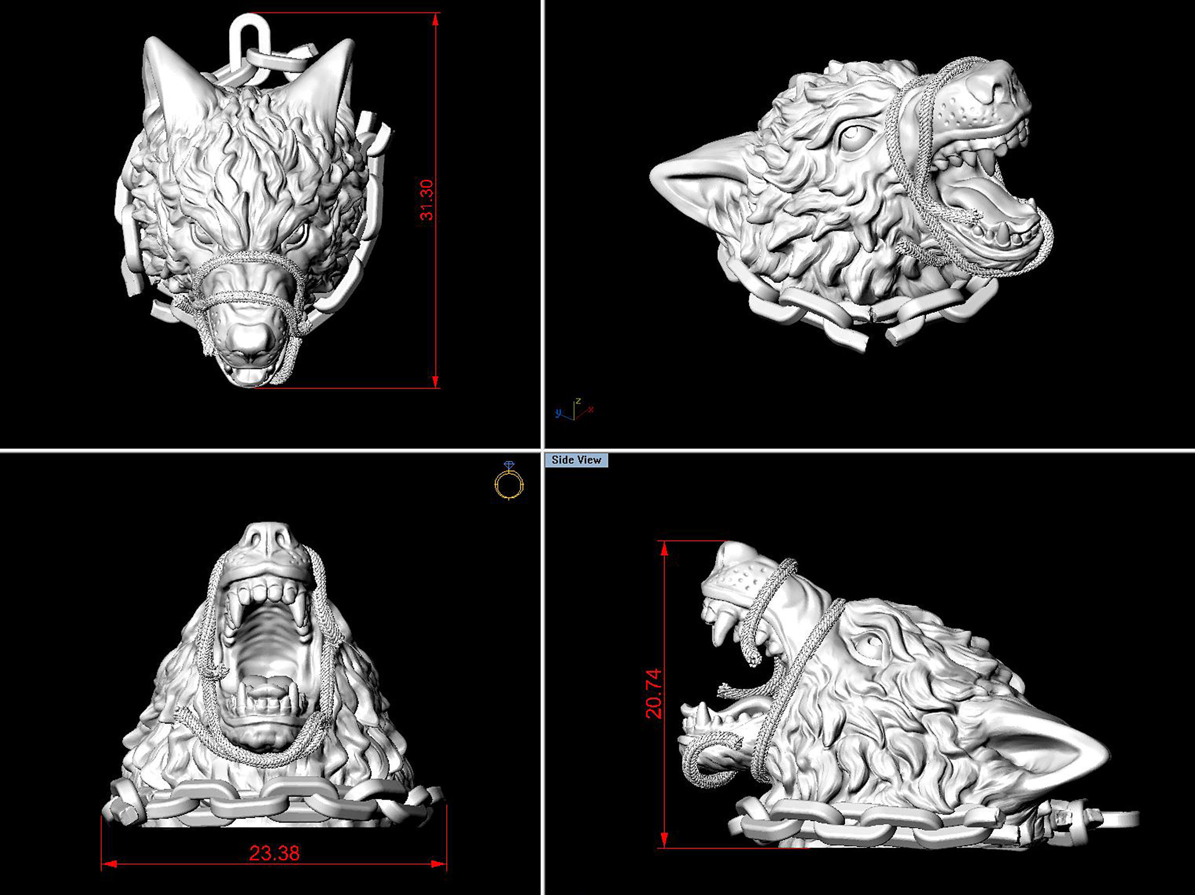 Freedom Wolf 3D model 3D printable | CGTrader