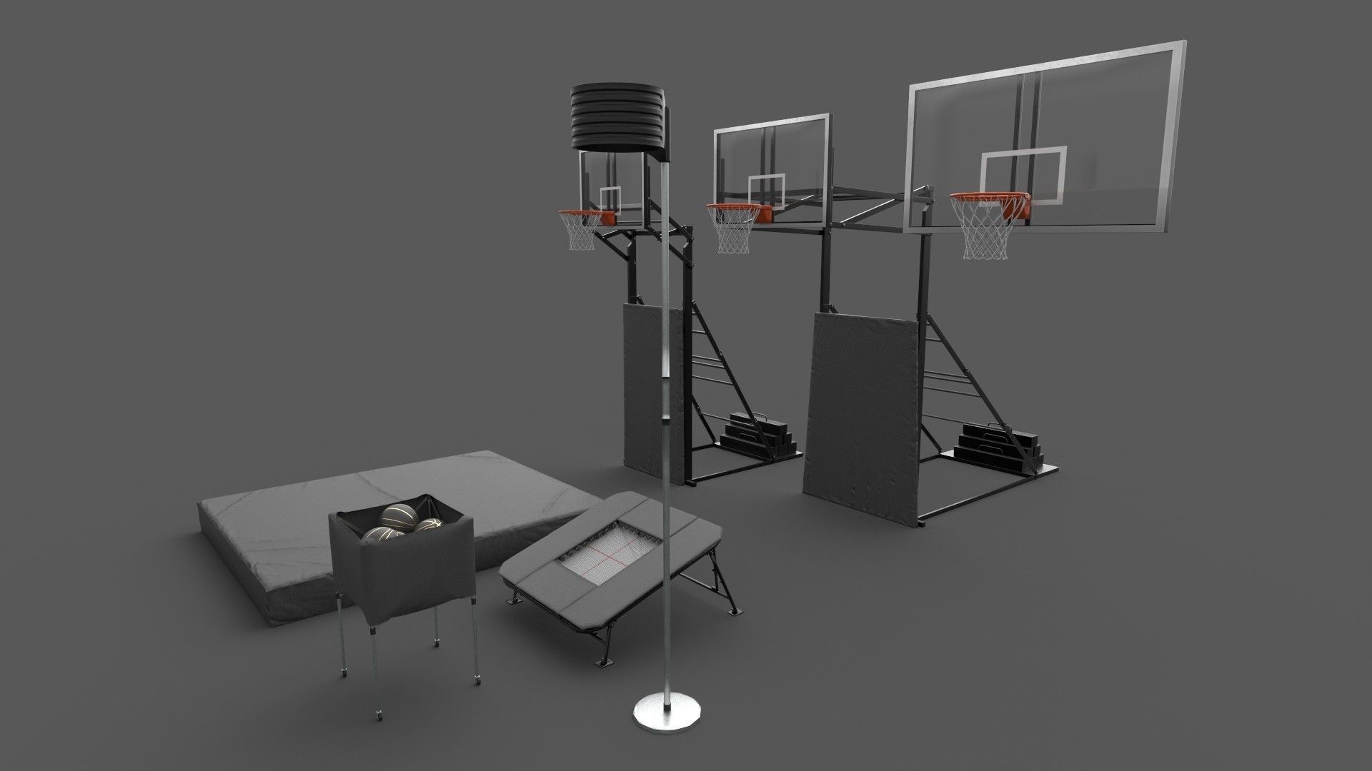 3D model Acrobatic Basketball Props VR / AR / low-poly | CGTrader